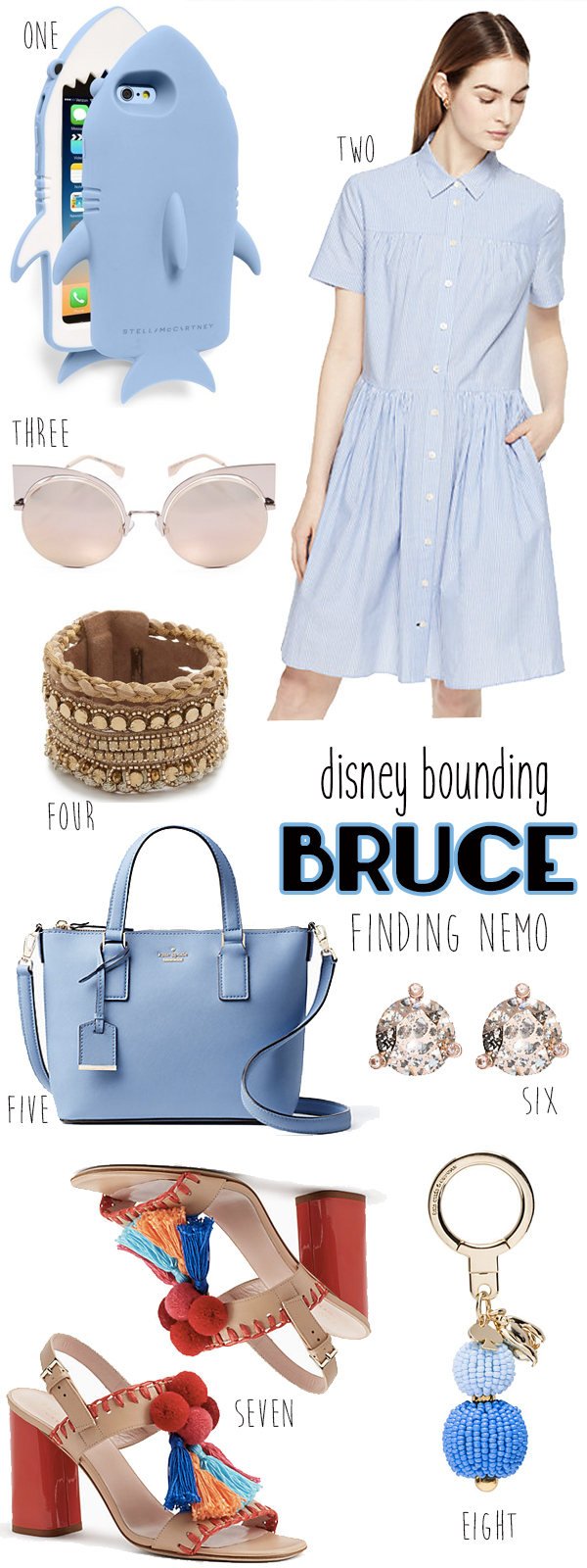 Disney Bounding- Bruce from Finding Nemo - 4 All Things Disney